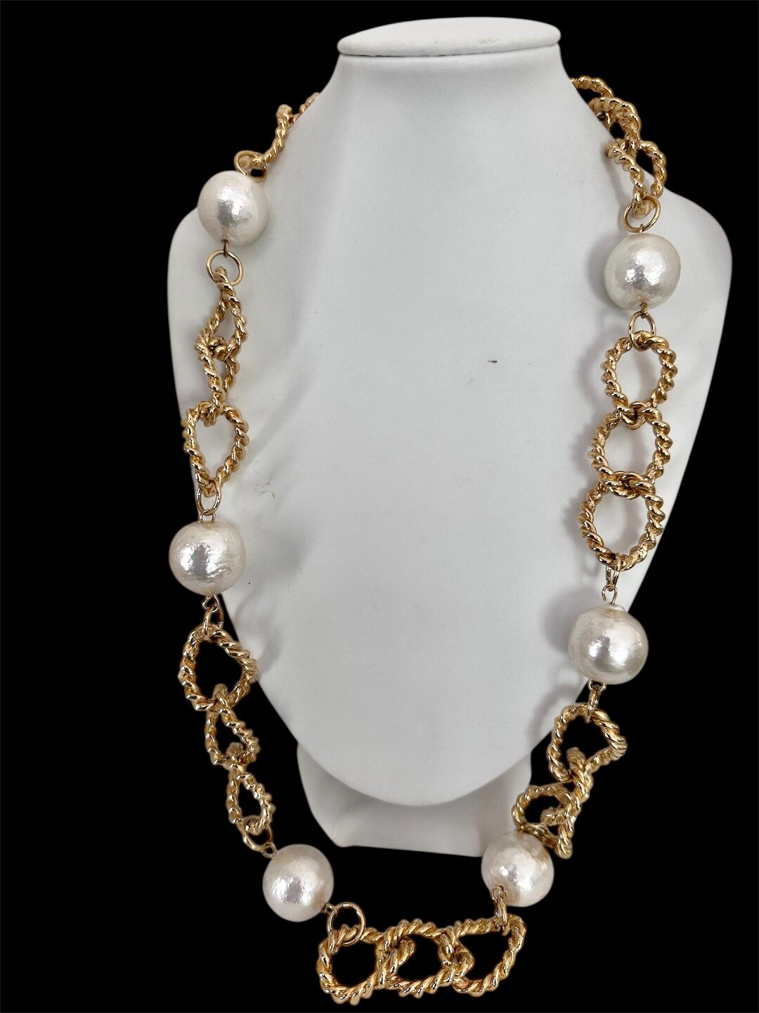 Norma Jean Designs Vintage Beautiful Gold Single Strand Chain Necklace ...