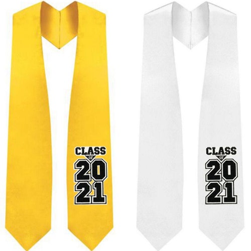 CLASS OF 2022 Graduation Stole All Colors Available - Etsy