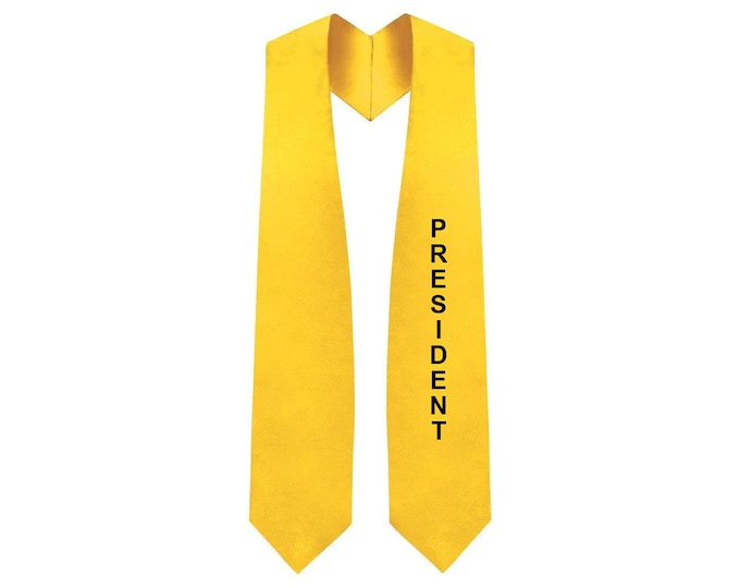 President Class Officer Graduation Stole - Etsy