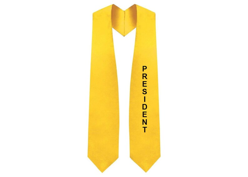 President Class Officer Graduation Stole - Etsy