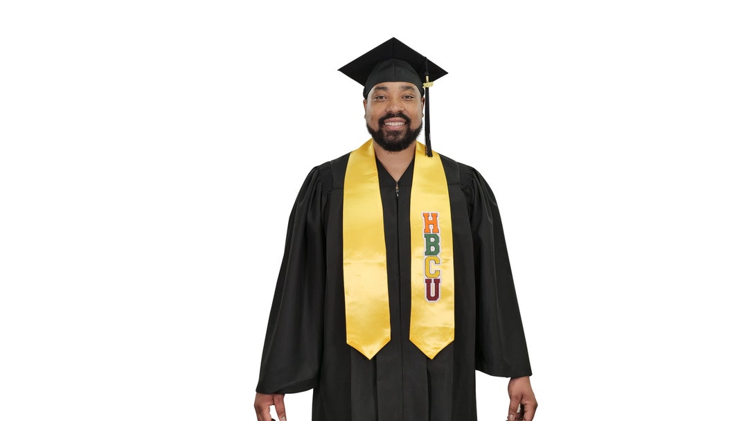 Gold HBCU Graduation Stole - Etsy
