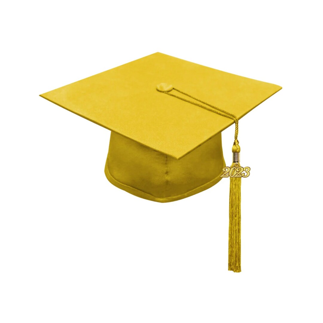 Matte Gold Graduation Cap and Tassel All Tassel Colors Available Any ...