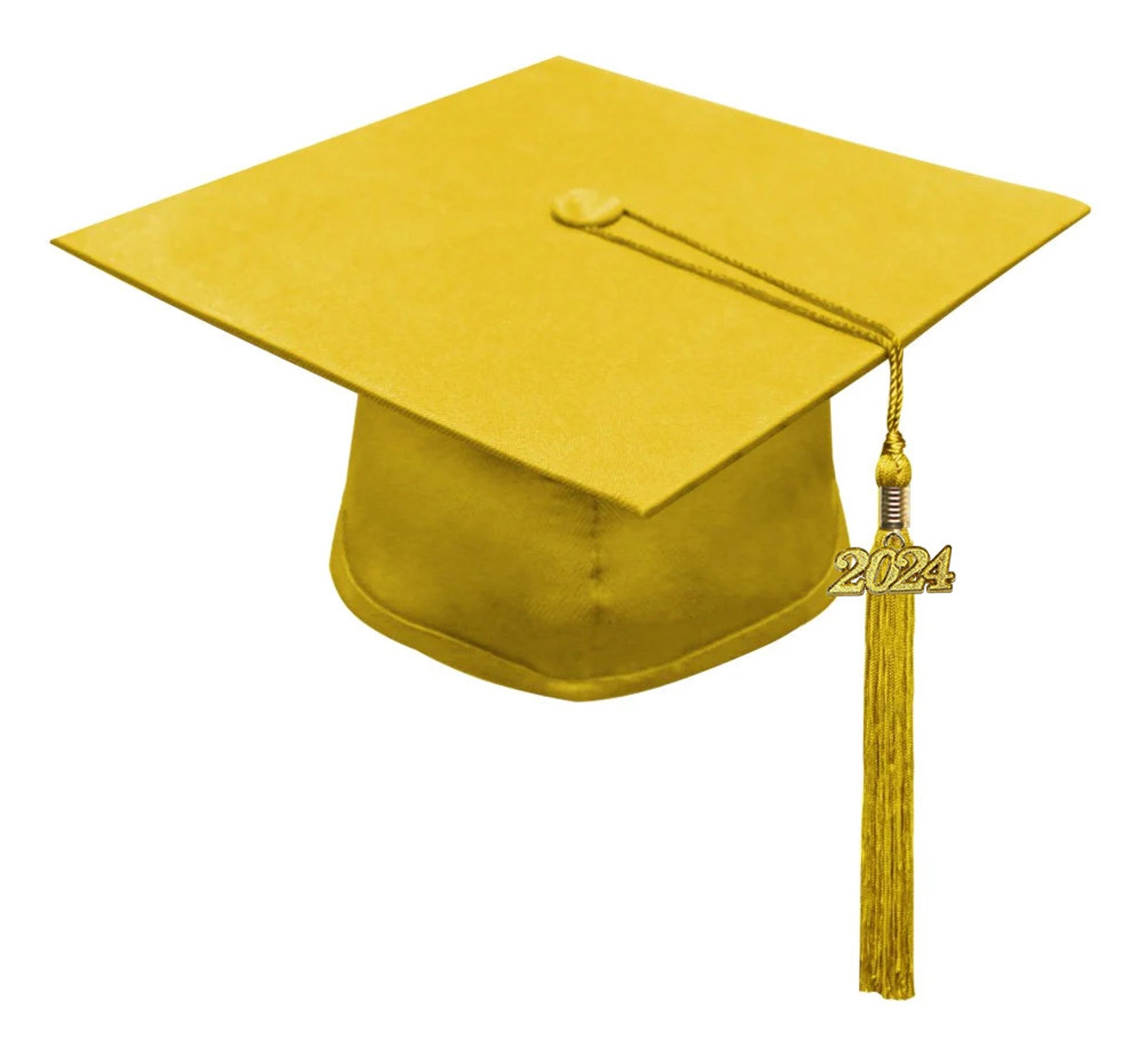 Matte Gold Graduation Cap and Tassel All Tassel Colors Available Any ...