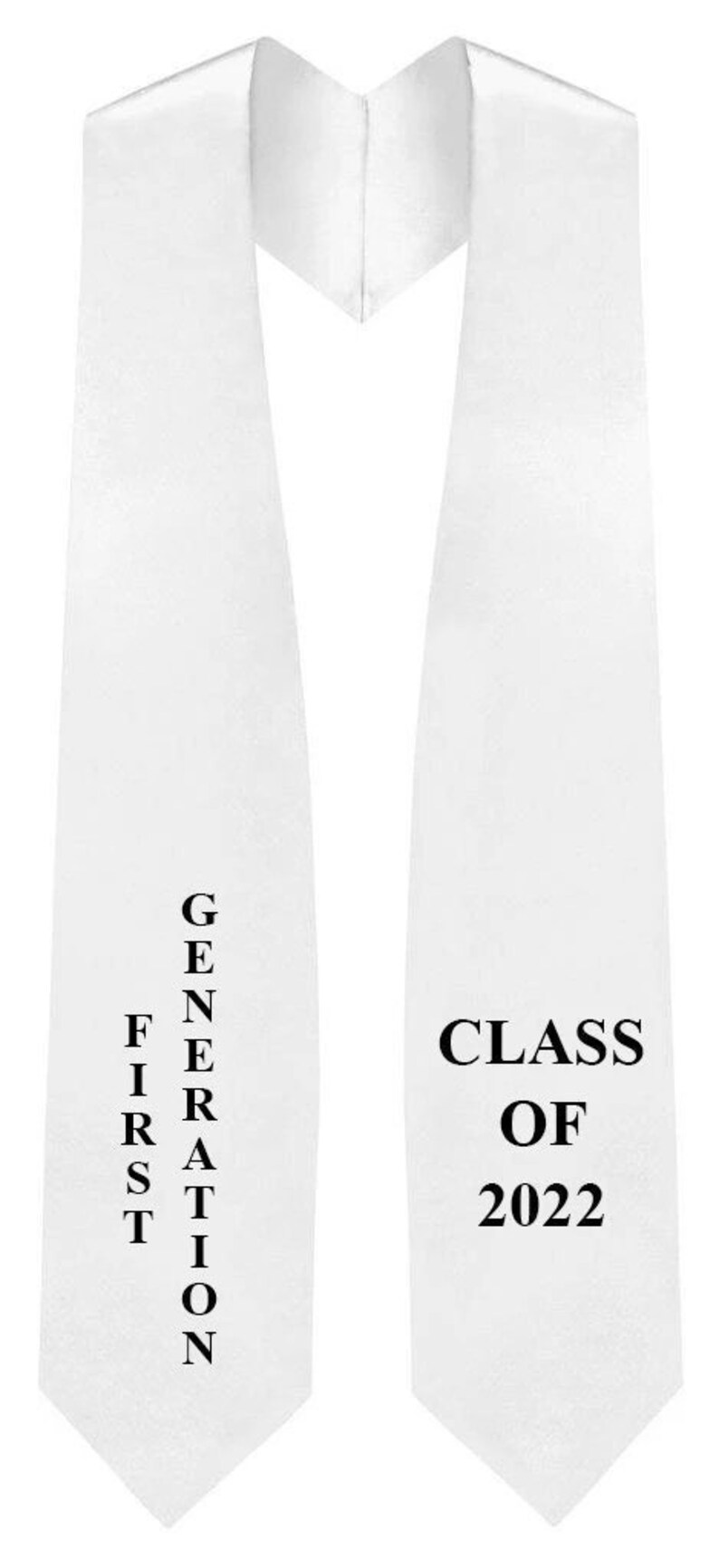 First Generation Stole Class of 2022 White Graduation Stole - Etsy