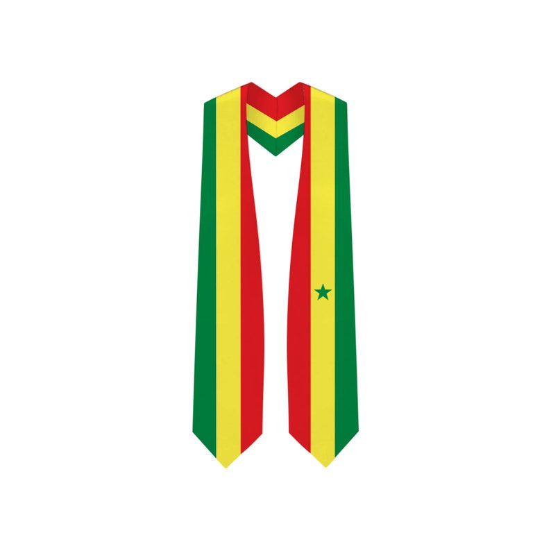 Senegal Graduation Stole Senegal Flag Sash - Etsy