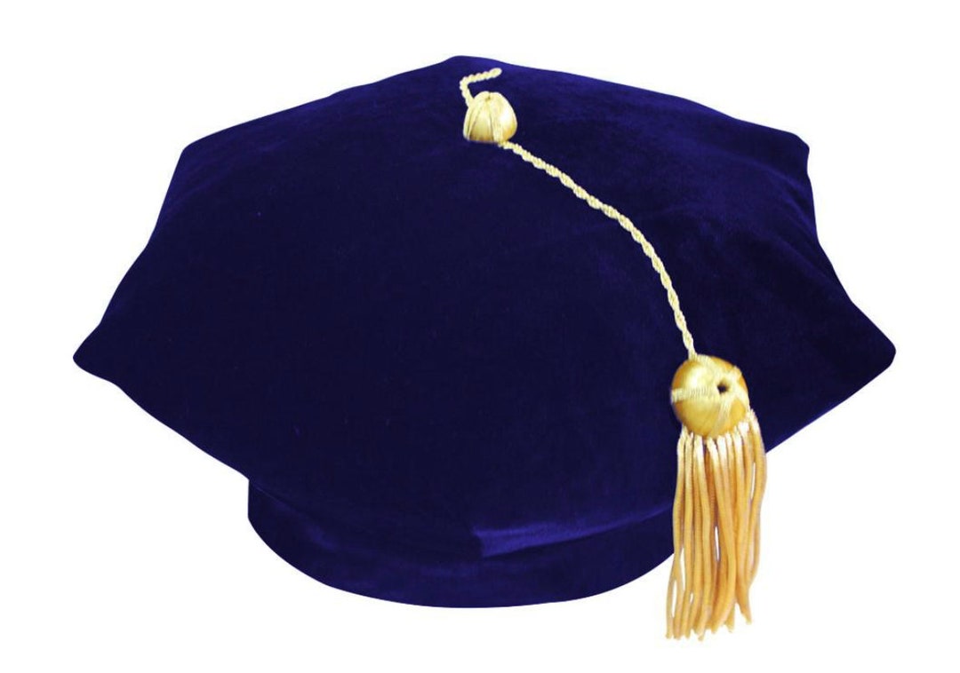 Custom Colors 4,6 or 8 Sided Doctoral Tam With Gold Bullion Tassel - Etsy