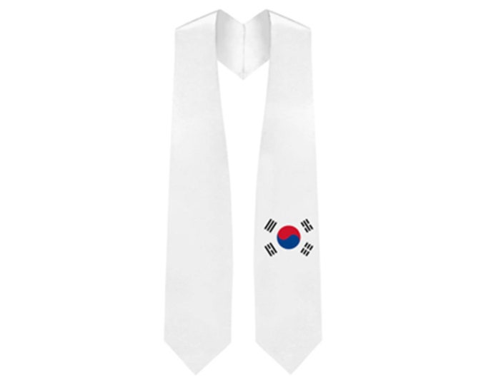 Korea Graduation Stole - Korea Flag Sash - Etsy