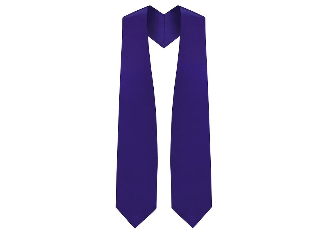 Purple Graduation Stole - Etsy