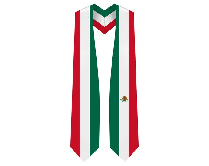 Mexico Graduation Stole Mexican Flag Sash - Etsy
