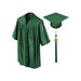 Shiny Hunter Green Child Graduation Cap, Gown and Tassel - Etsy