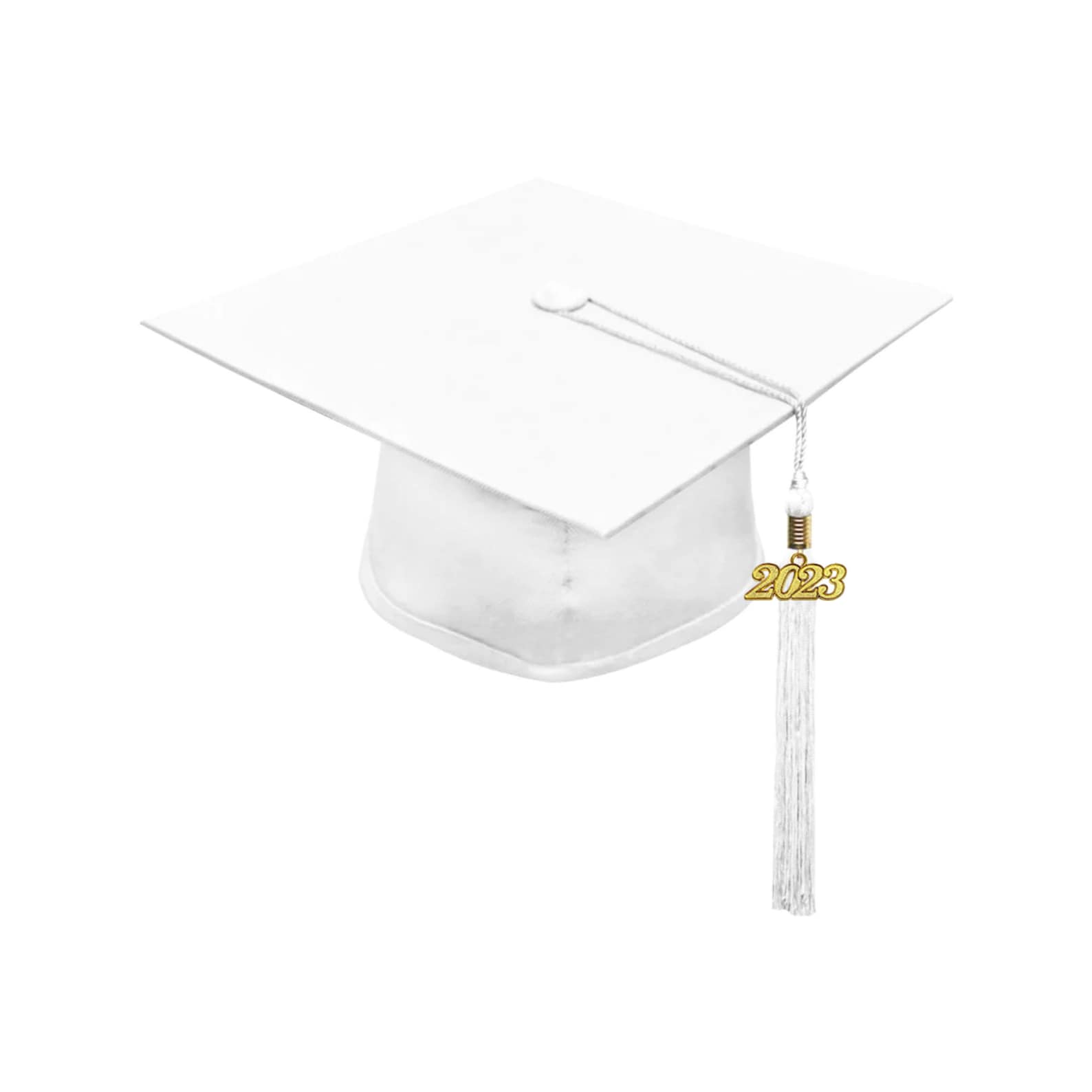 Matte White Kid's Graduation Cap and Tassel All Tassel Colors Available ...