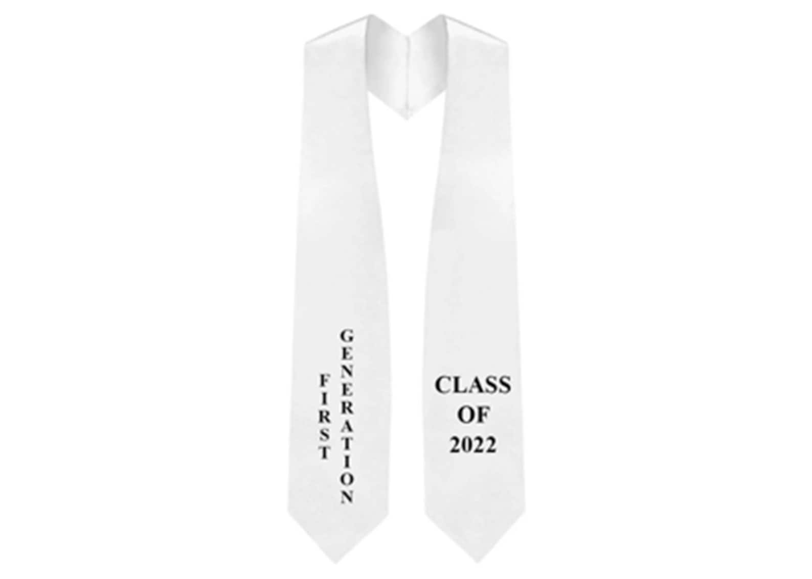 First Generation Stole Class of 2022 White Graduation Stole - Etsy