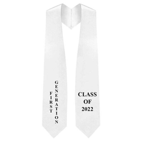 First Generation Stole Class of 2022 White Graduation Stole - Etsy