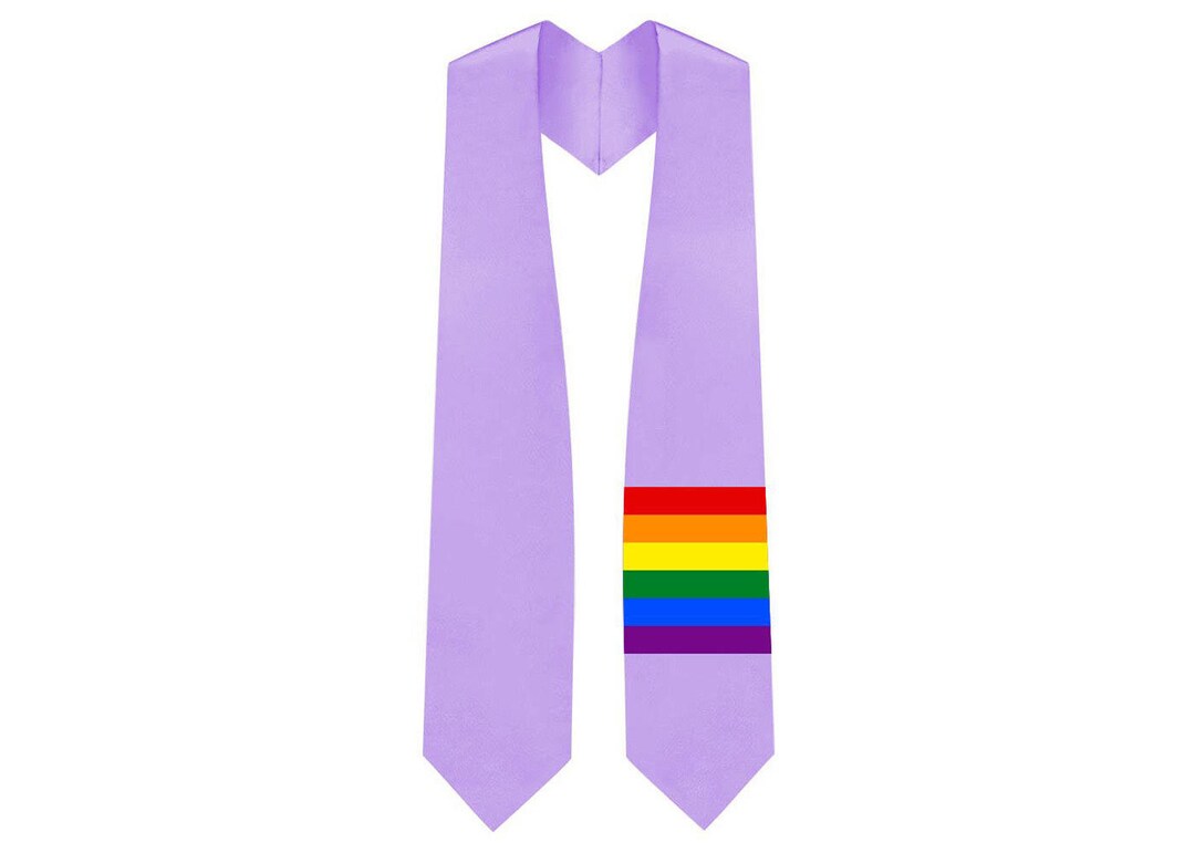 Rainbow LGBTQ Gay Queer Graduation Lavender Sash/stole - Etsy