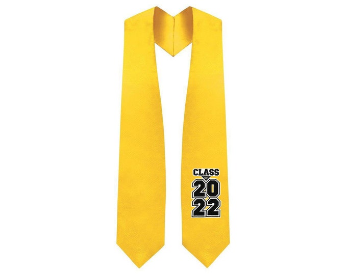 CLASS OF 2022 Graduation Stole All Colors Available - Etsy
