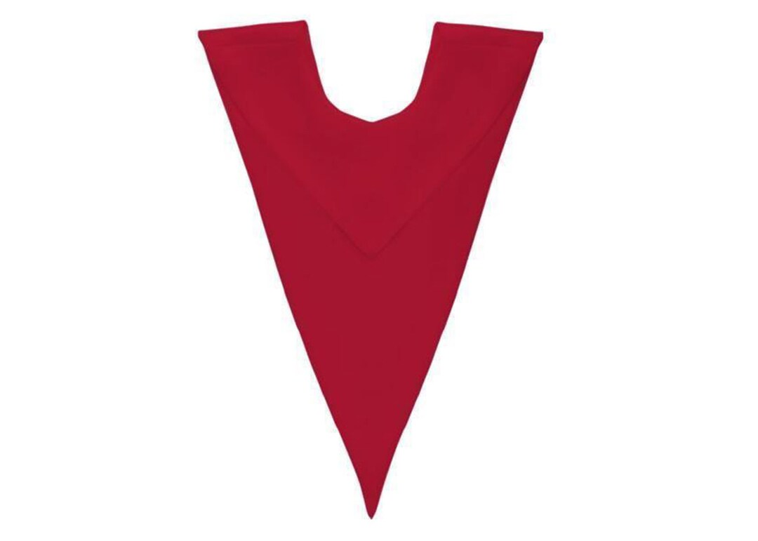 Red Matte Graduation V-neck Stole - Etsy