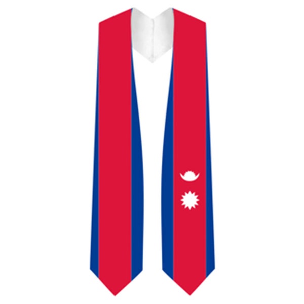 Nepal Flag Graduation Sash at Anna Kowalski blog