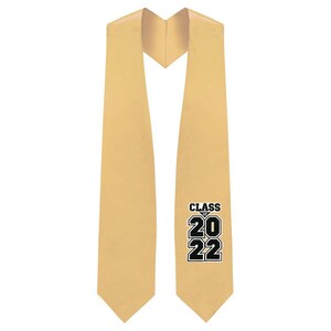 CLASS OF 2022 Graduation Stole All Colors Available - Etsy