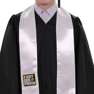 Black/white First Gen Proud Graduation Stole - Etsy