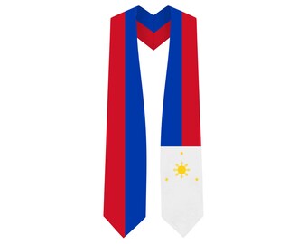 Philippines Flag Stole / Filipino Flag Graduation Sash - Etsy