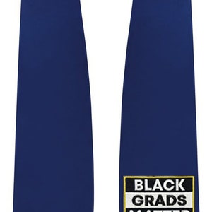 BLACK GRADS MATTER Graduation Stole All Colors Available - Etsy