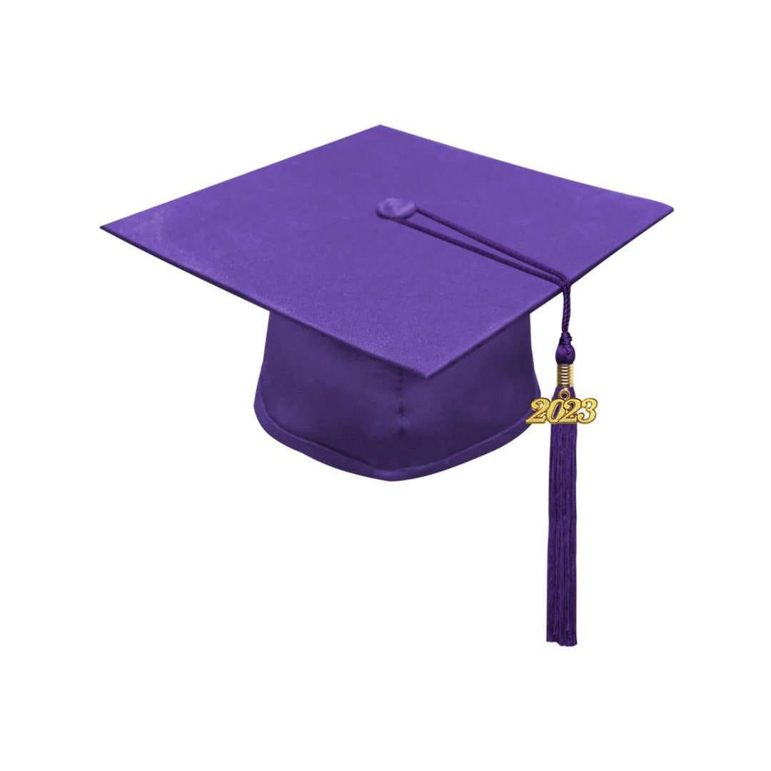 Matte Purple Graduation Cap and Tassel All Tassel Colors Available Any ...