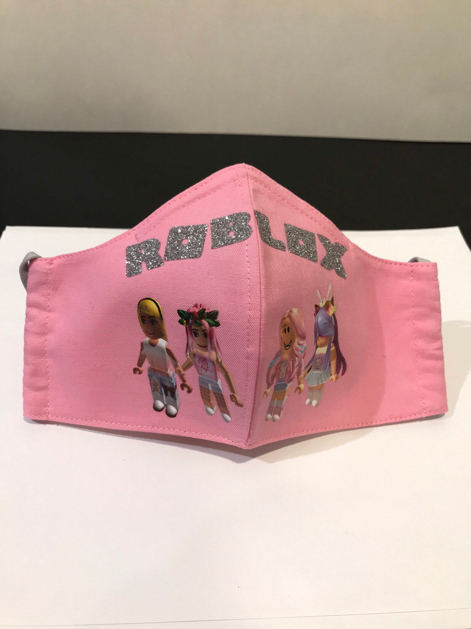 Roblox Pink Face Mask Roblox Gamer Girl Mask Pink Roblox | Etsy