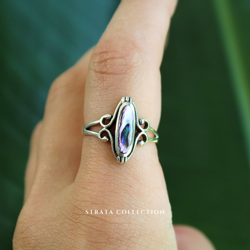 Sterling Silver Long Ring - Etsy