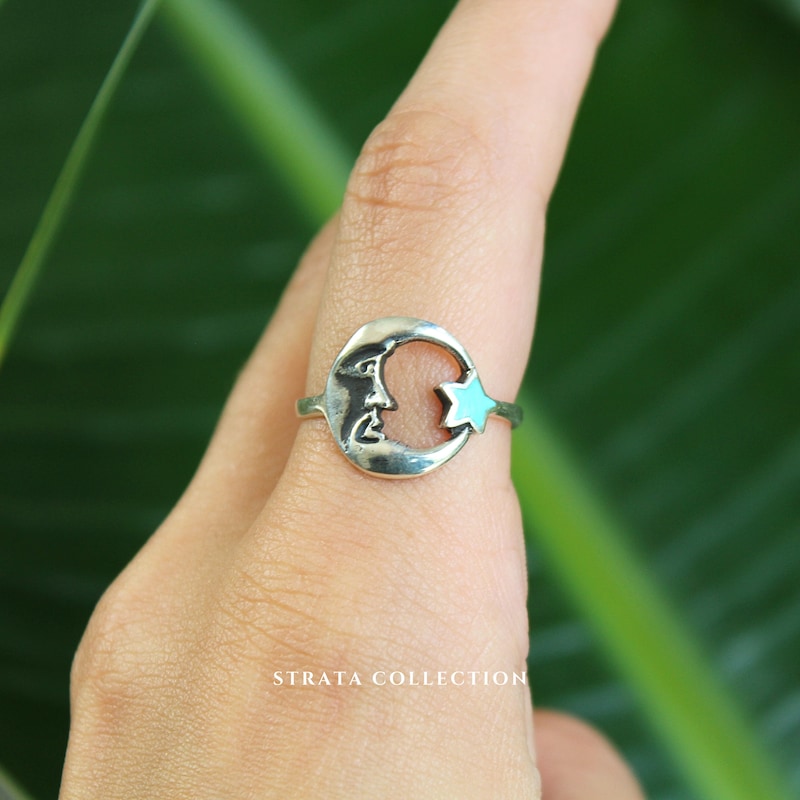 Turquoise Moon - Etsy