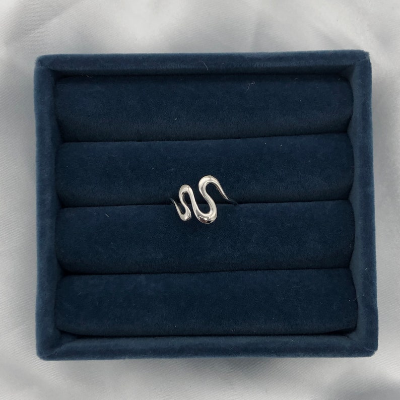 Sterling Silver Wavy Ring Dainty Wave 925 Rings for Women | Etsy