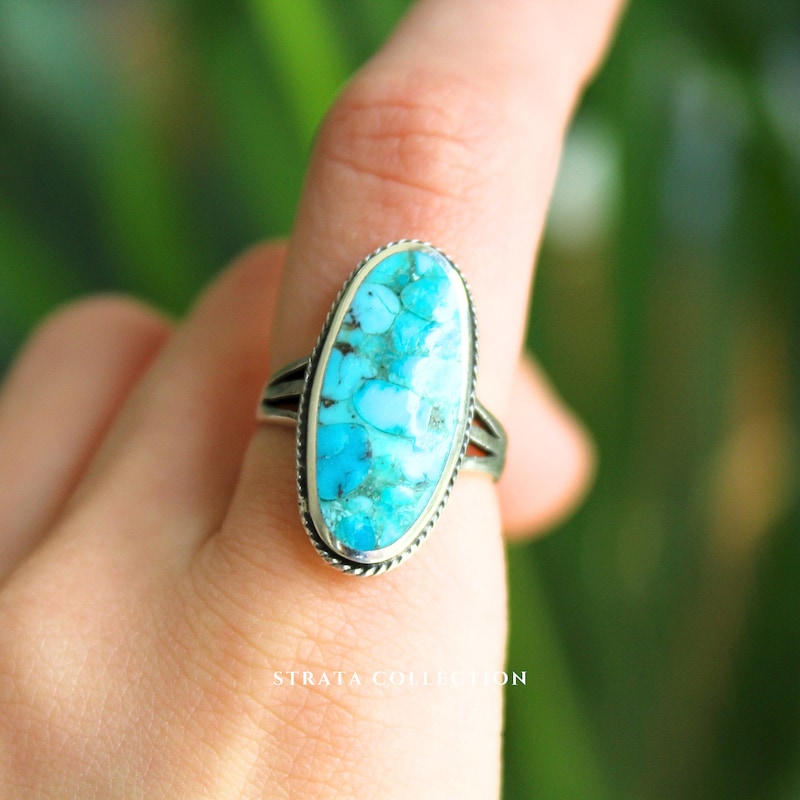 Large Turquoise Ring - Etsy