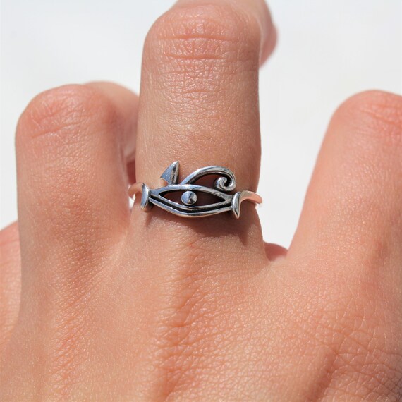 Sterling Silver Eye of Horus Evil Eye Egyptian Aztec Symbol - Etsy