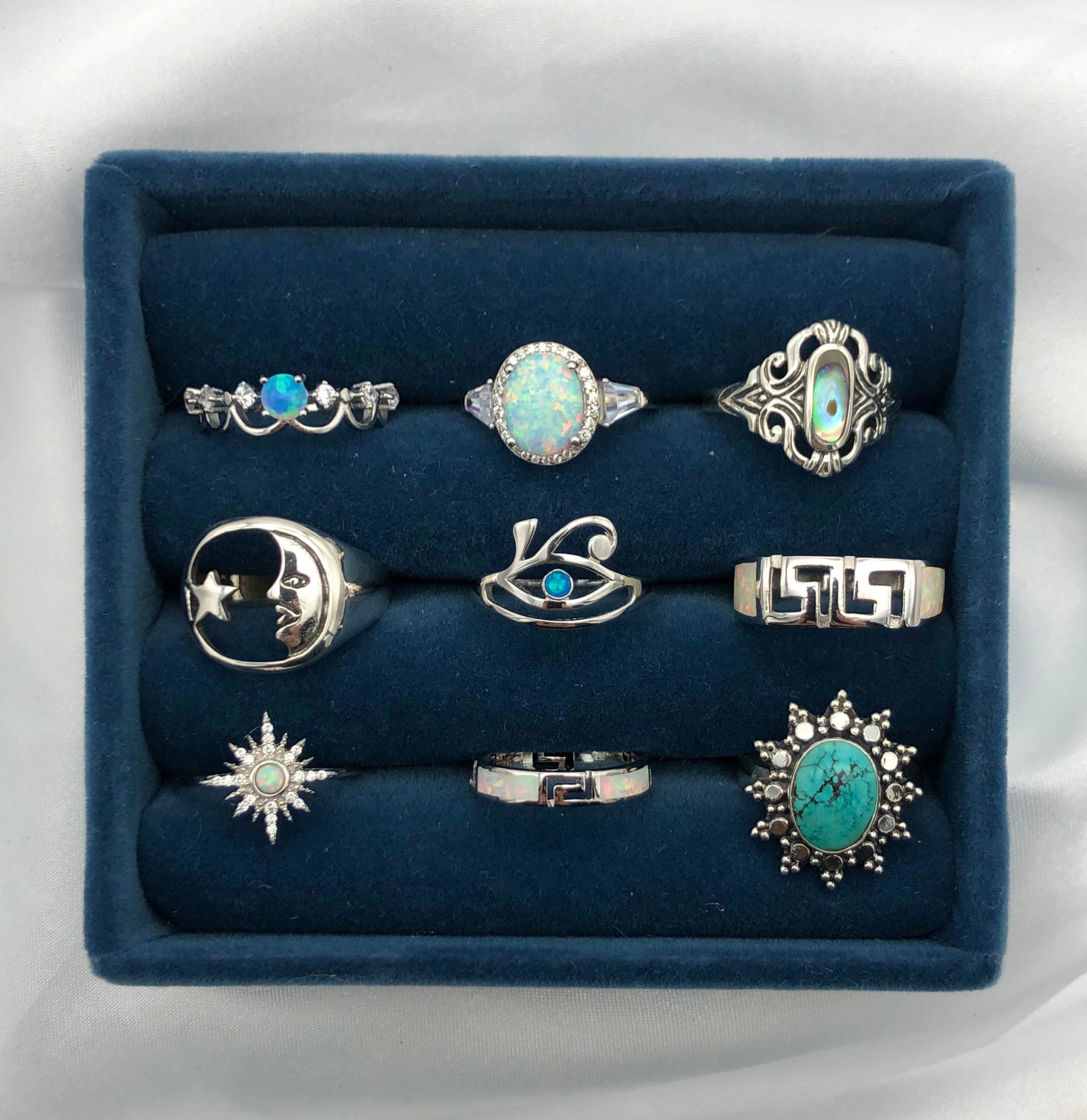 Sterling Silver Aztec Abalone Shell Ring Abalone Shell 925 | Etsy