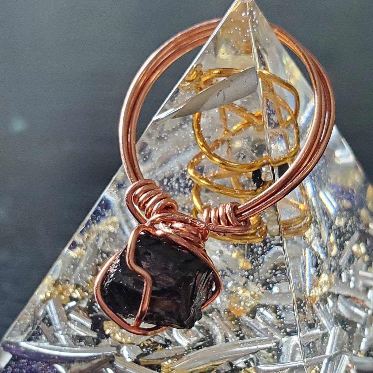 Authentic Elite Shungite Copper Ring for EMF Protection// Size | Etsy