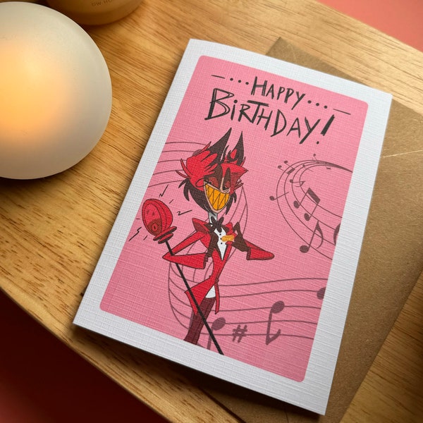 Hazbin Hotel Alastor Card - Etsy