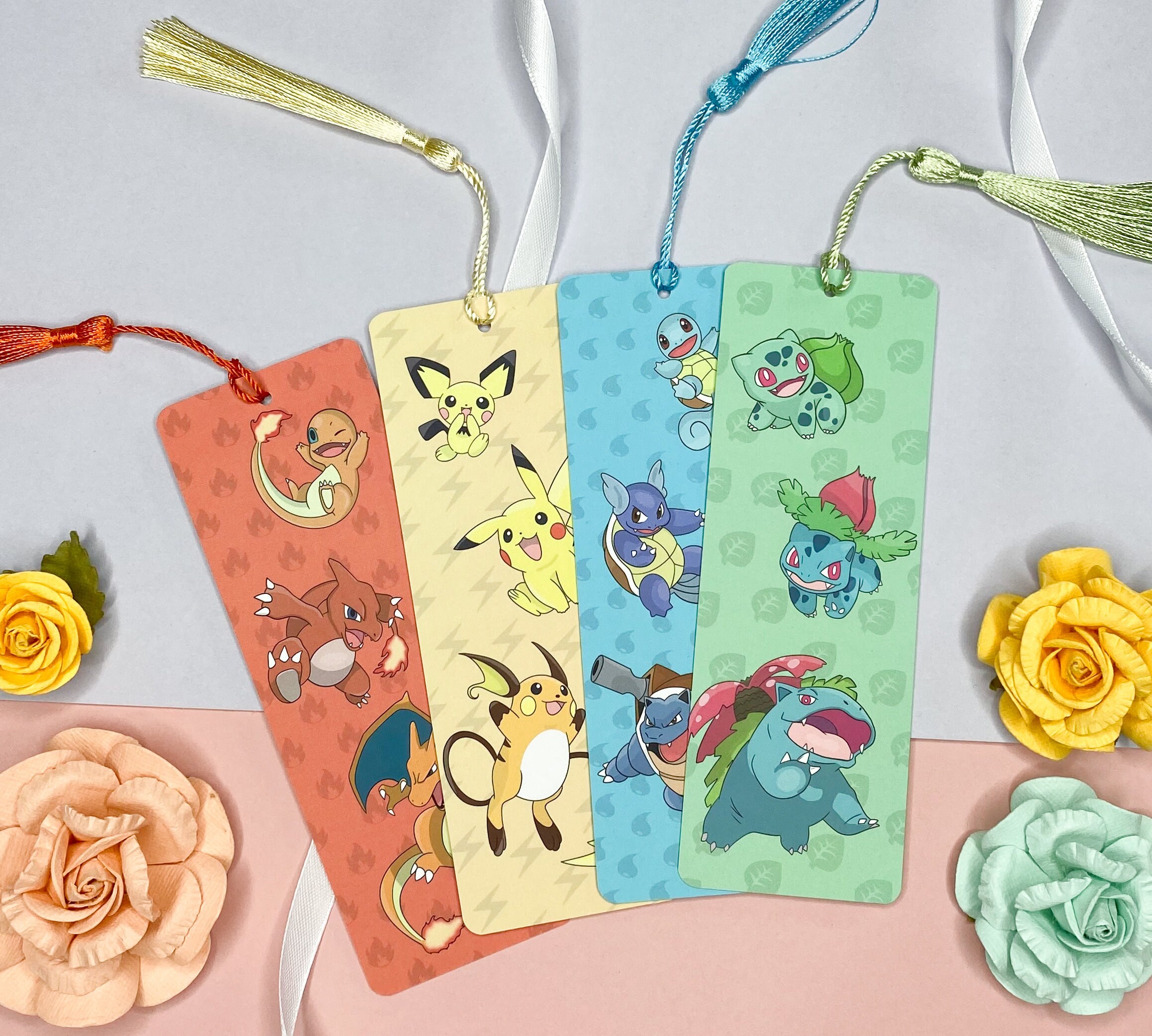Pokemon Bookmarks // Charizard Bookmark Blastoise Venusaur | Etsy