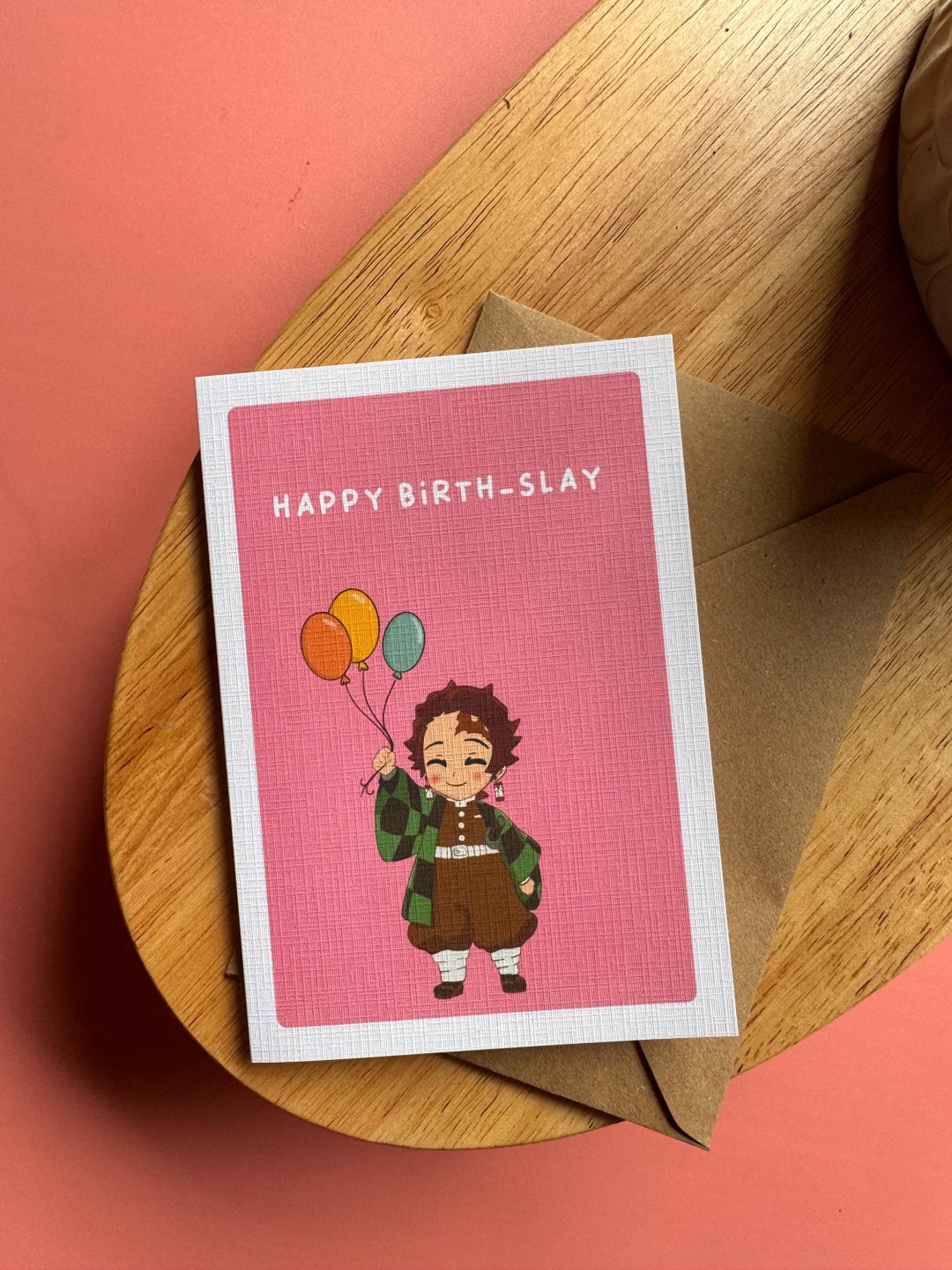Demon Slayer Birthday Card // Happy Birth-slay Tanjiro Birthday Card ...