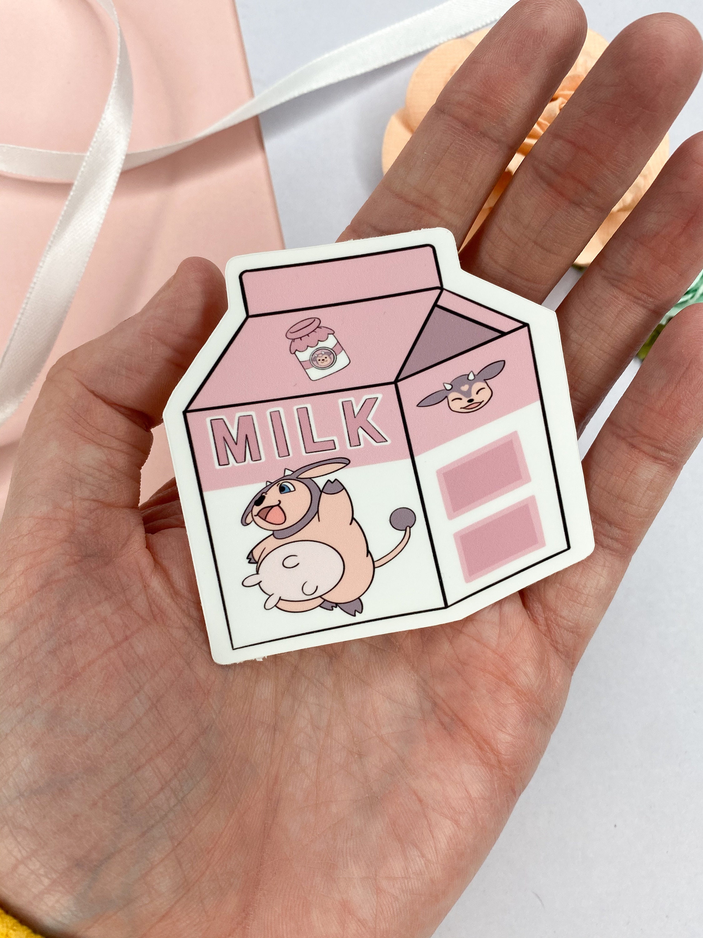 Moo Moo Milk Sticker // Glossy Vinyl Digital Art Pokemon - Etsy Singapore