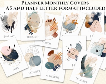 Month Cover Pages - Etsy