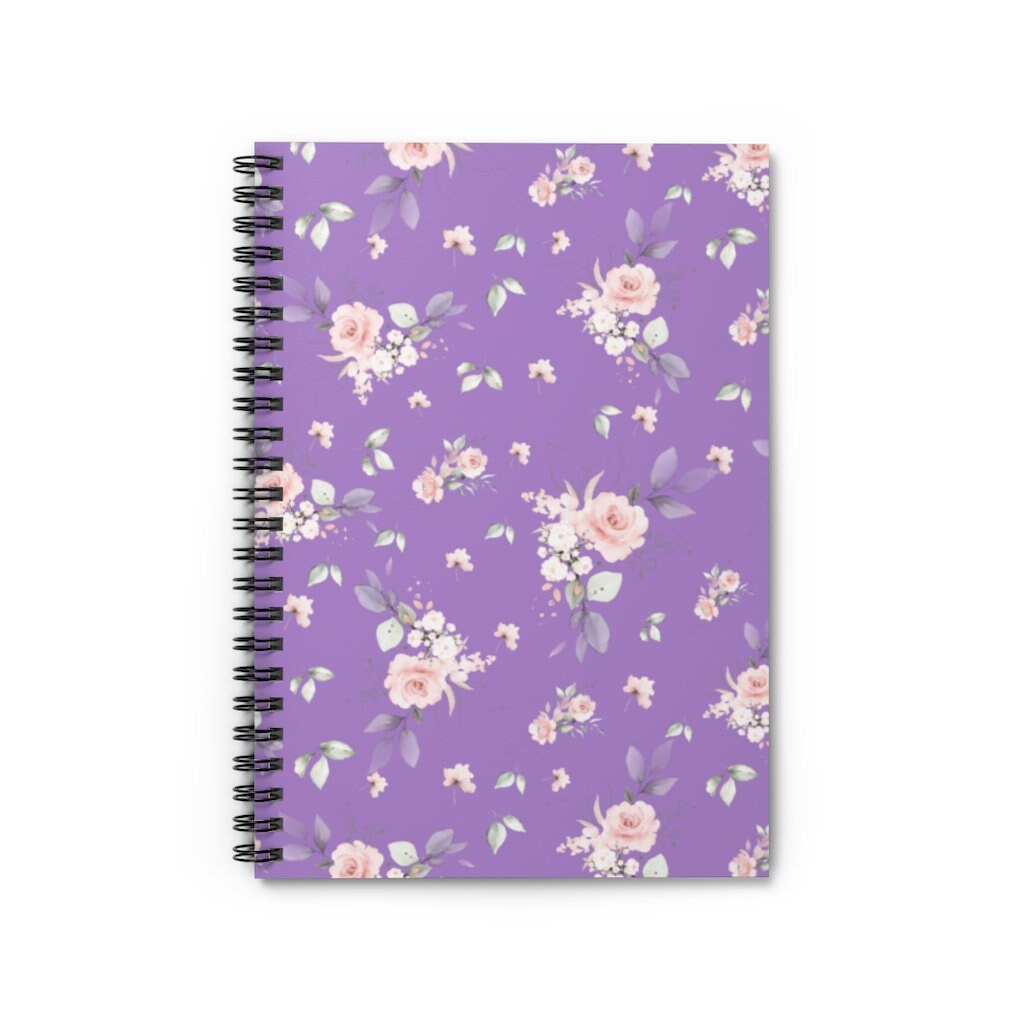 Watercolor Rose Spiral Notebook. Romantic Mauve Spiral - Etsy