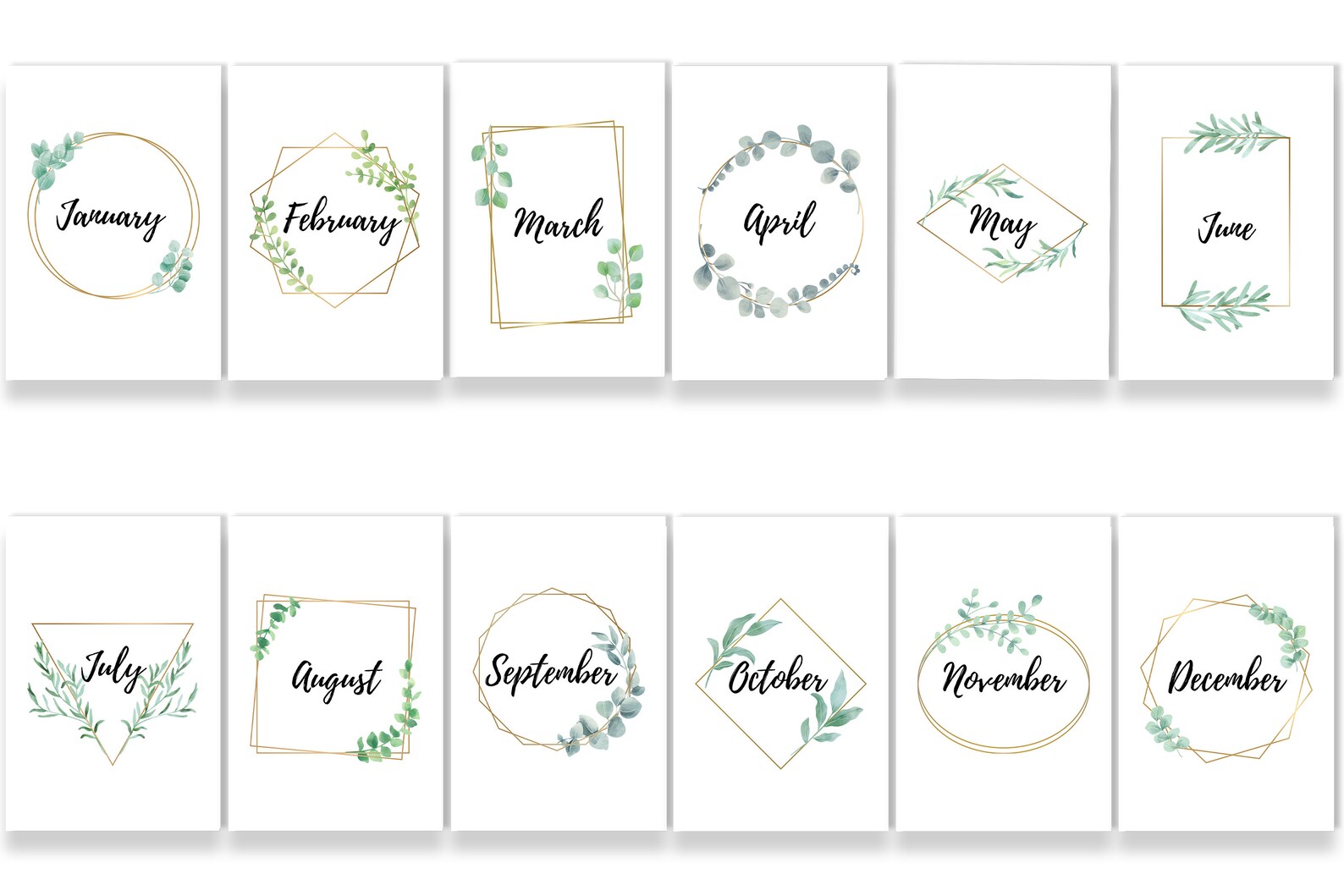 Minimal Printable Monthly Planner Covers. Agenda Monthly Planner ...