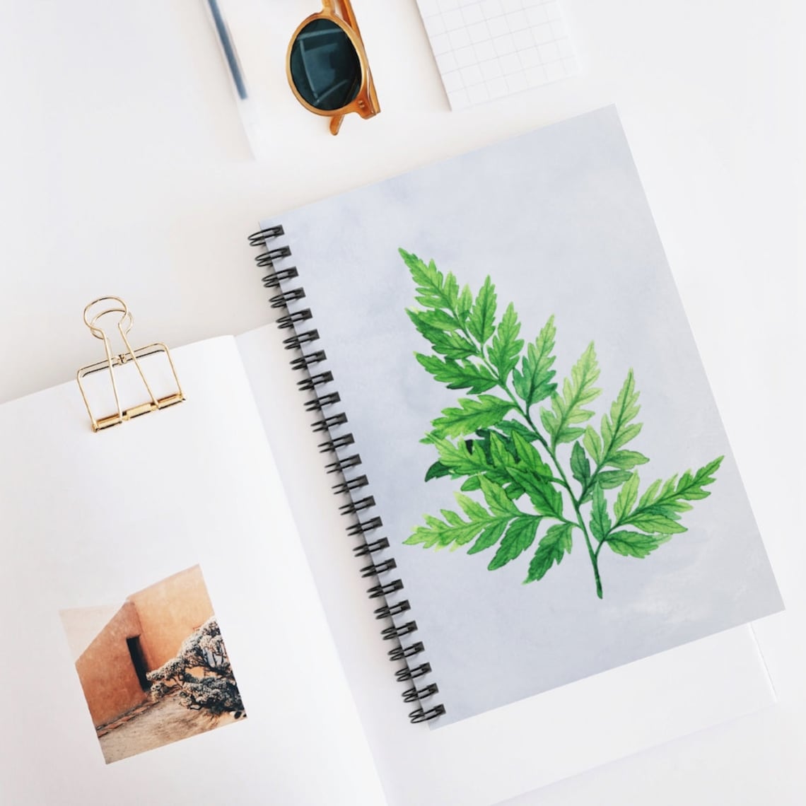 Botanical Spiral Notebook. Watercolor Spiral Notebook. Plant Spiral ...