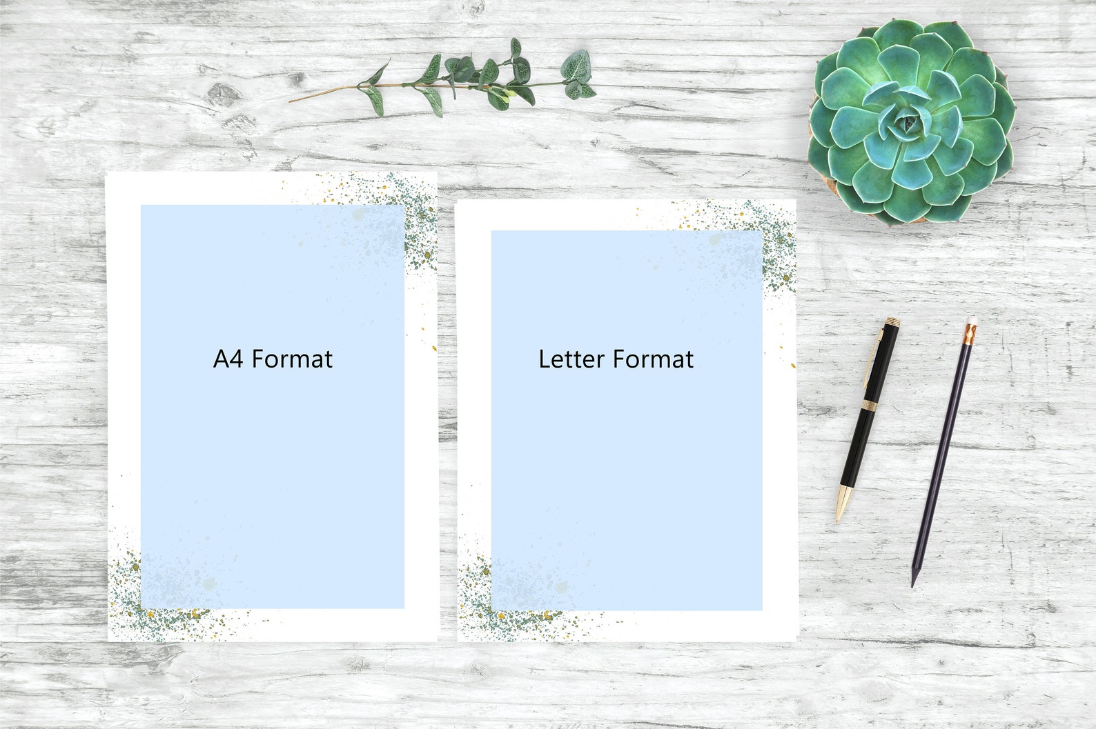 Abstract Printable Writing Paper, Stationery Printable, A4 and Letter ...