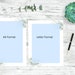 Abstract Printable Writing Paper, Stationery Printable, A4 and Letter ...