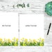 Set of 4 Watercolor Flower Printable Stationary, A4 and Letter Paper ...
