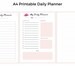 Pink Daily Planner Printable, Printable A4 Daily Planner, Agenda Daily ...