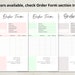 Simple Order Form. Custom Order Form Template for Canva. Printable ...