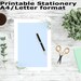 Abstract Printable Writing Paper Stationery Printable A4 and - Etsy
