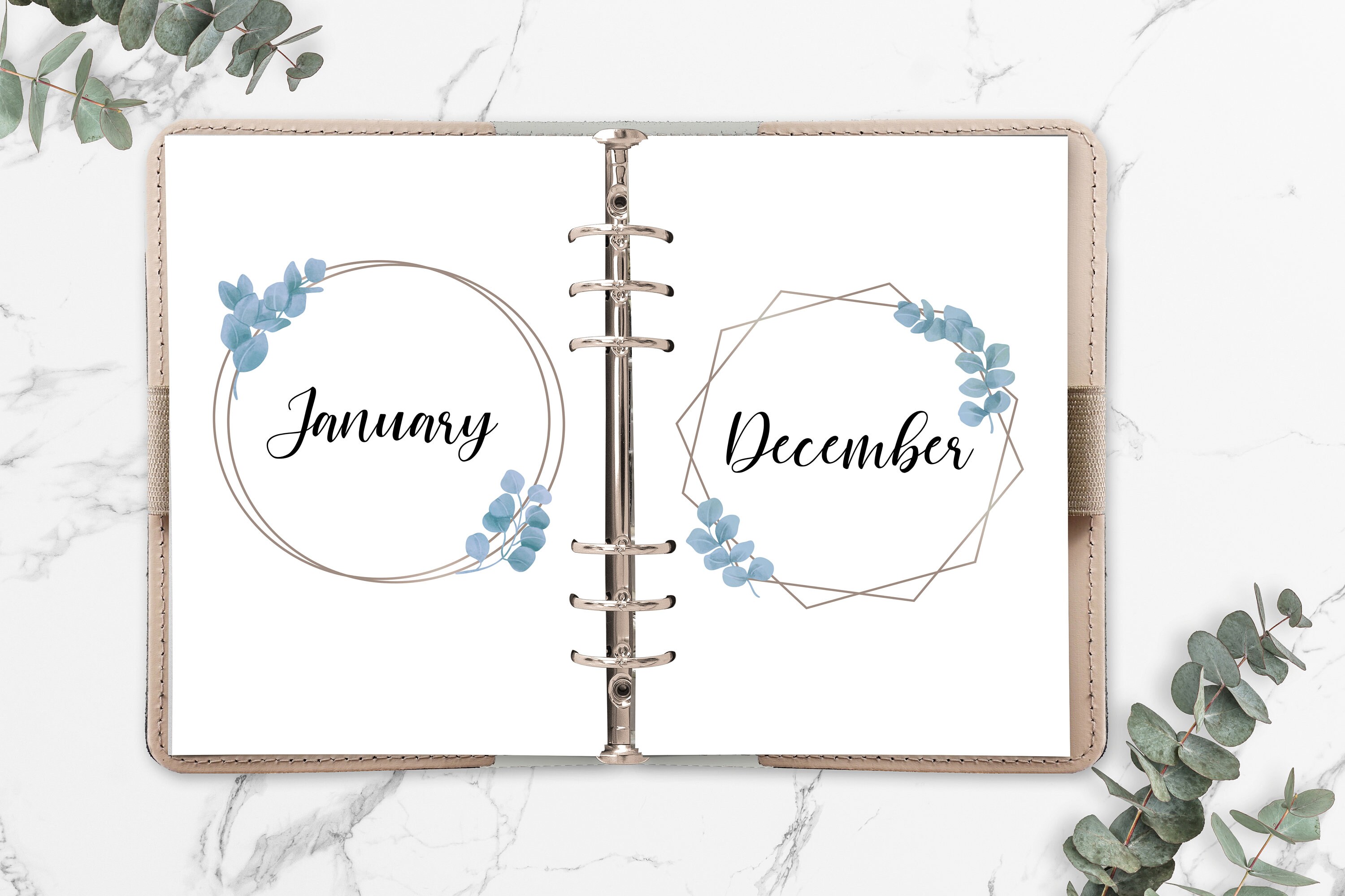 Minimal Printable Monthly Planner Covers. Agenda Monthly Planner ...