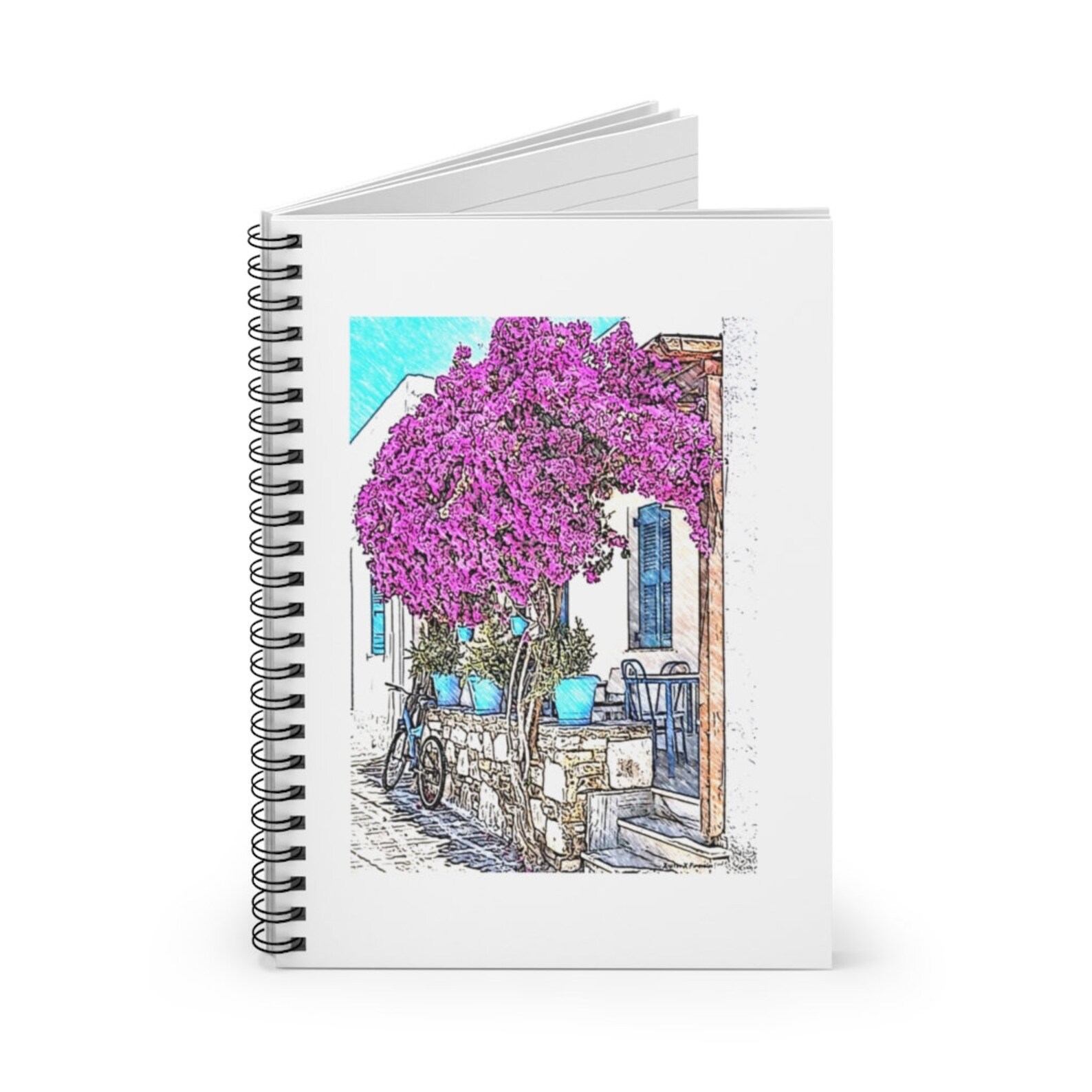 Colorful Spiral Notebook. Lovely Panorama Spiral Journal. - Etsy